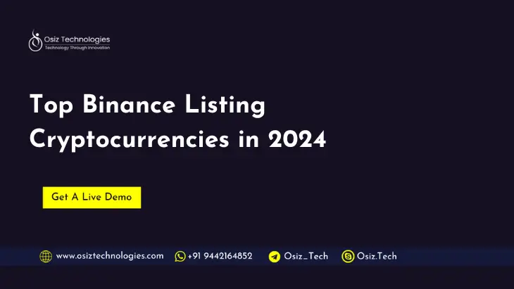 Top Binance Listing Cryptocurrencies in 2024 | Osiz